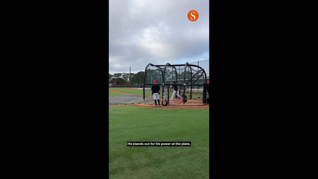 Orioles Top Prospect Samuel Basallo at Spring Training - YouTube