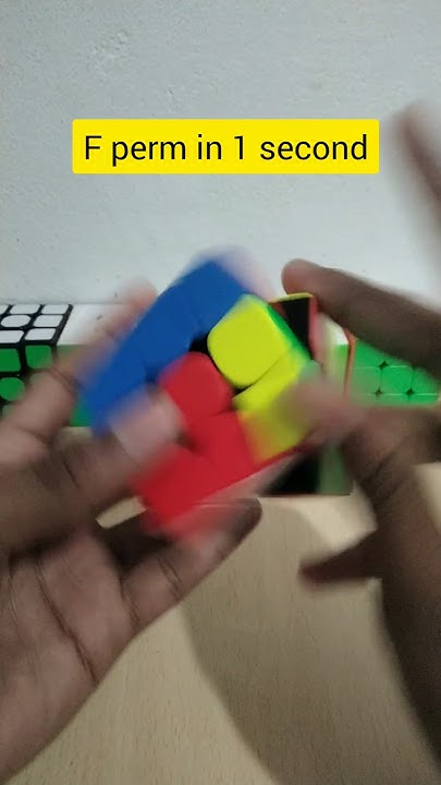 F perm in 1 second #pll #cfop - YouTube