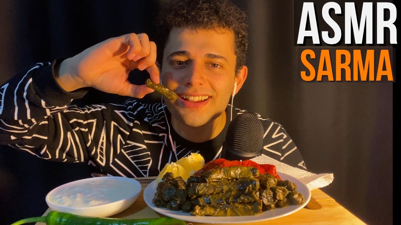 İSTANBUL?! SARMA DOLMA YEMEK ASMR MUKBANG | Türkçe Asmr | Yemek asmr ...