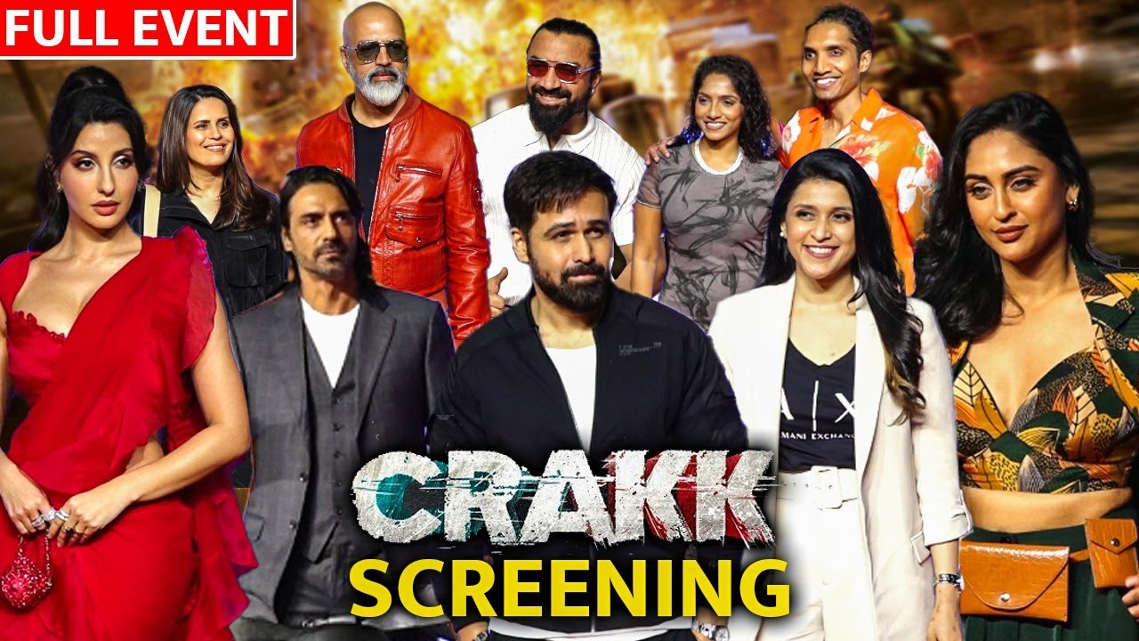 Crakk - Jeetegaa Toh Jiyegaa Screening Full Event | Nora Fatehi, Emraan ...