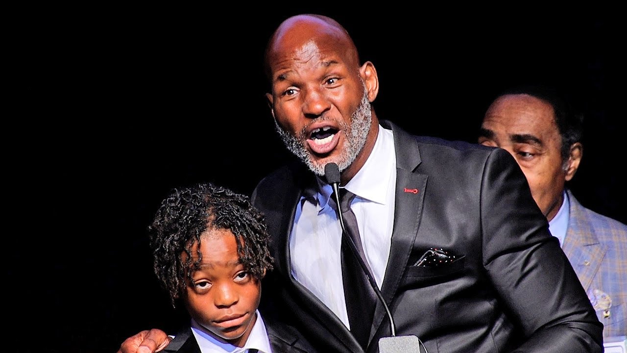 BERNARD HOPKINS GIVES SON LESSON AT HALL OF FAME INDUCTION - TELLS HIM ...