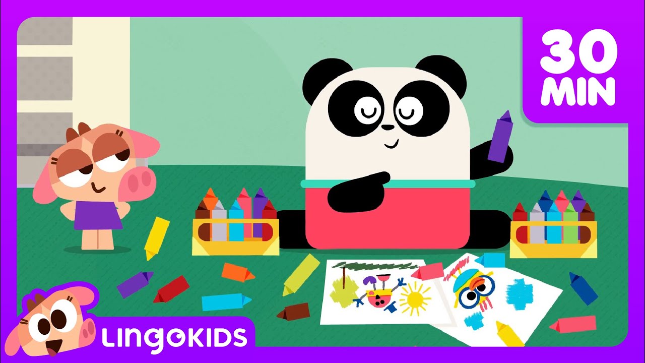 Rainbow Party 🌈🦄 Colors Songs for Kids | Lingokids - YouTube