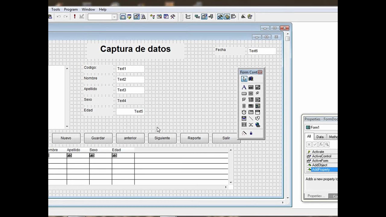 foxpro 9.0- pantalla de captura segunda parte.mp4 - YouTube
