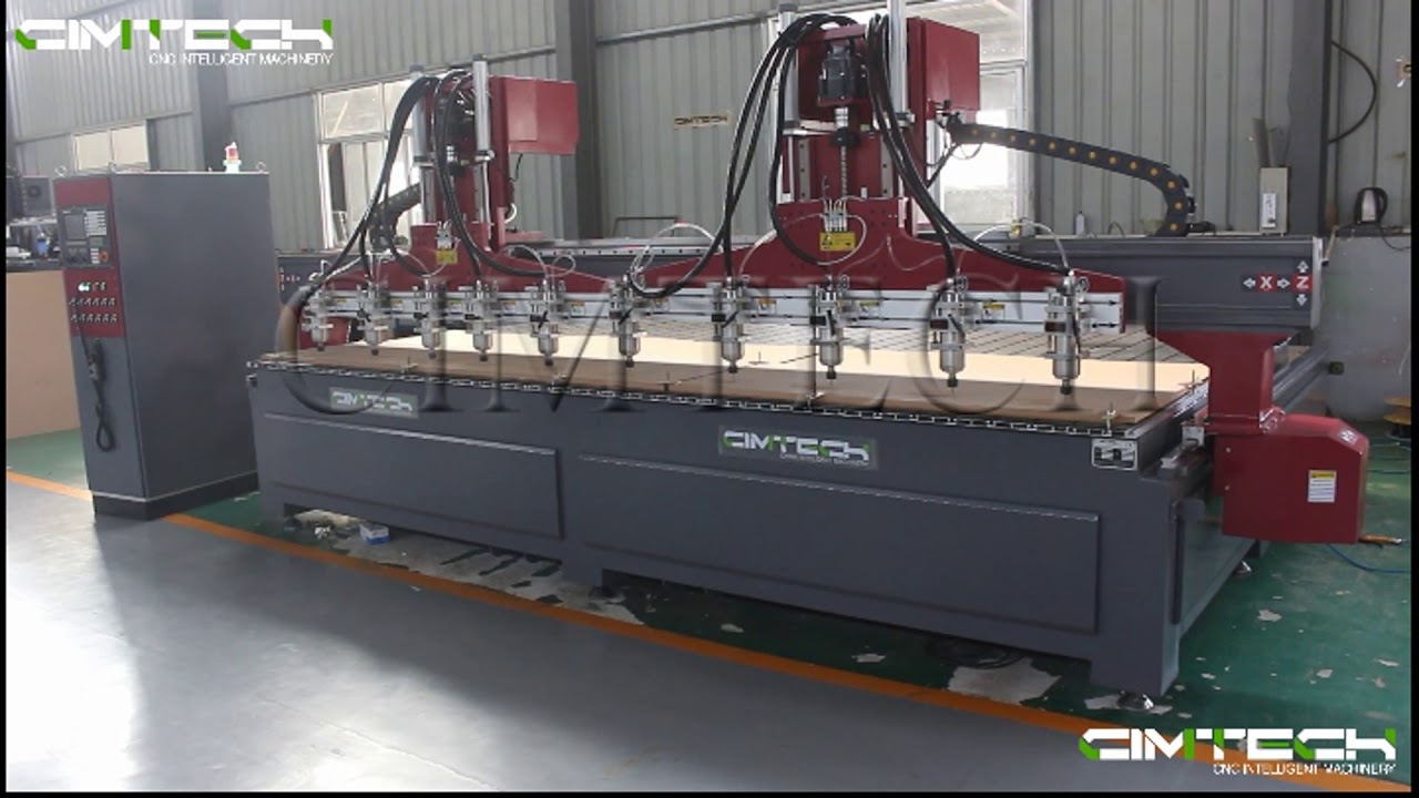 Fully Automatic CNC Carving Machine Wood, CNC Router Machining Working ...