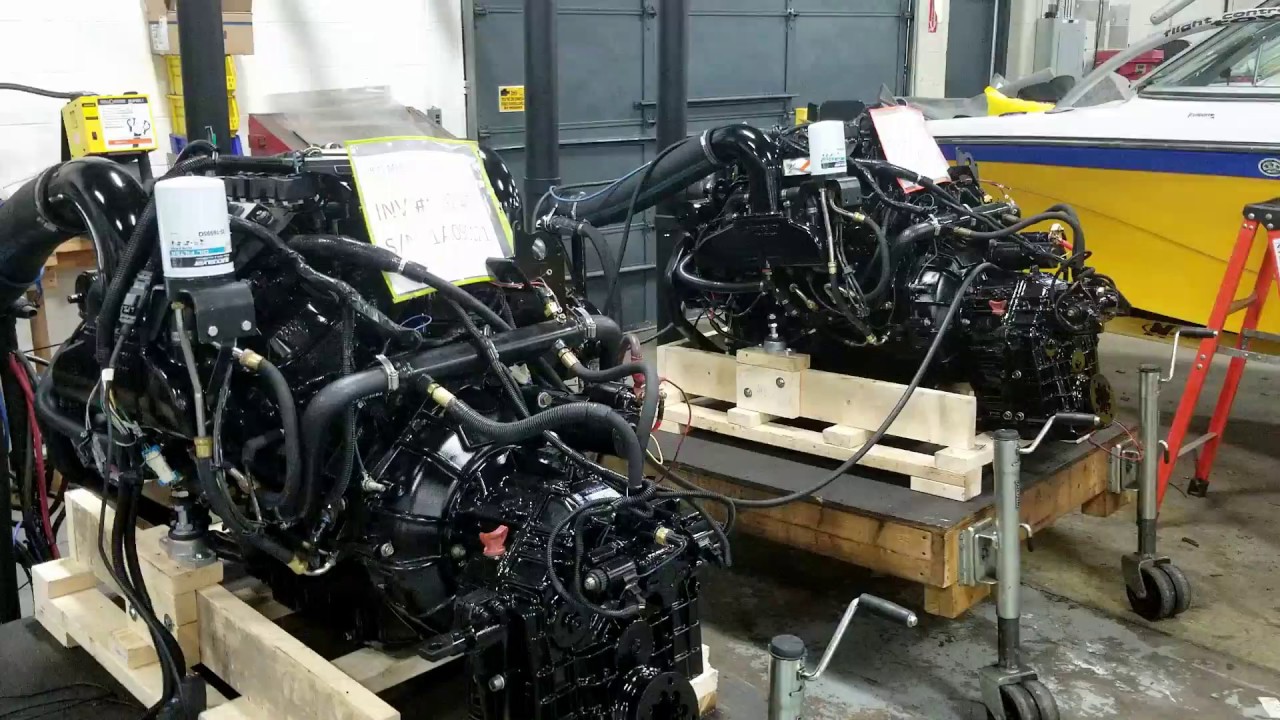 (2) 8.1L Mercury MerCruiser DTS Engines Fully Restored for Stephen T ...