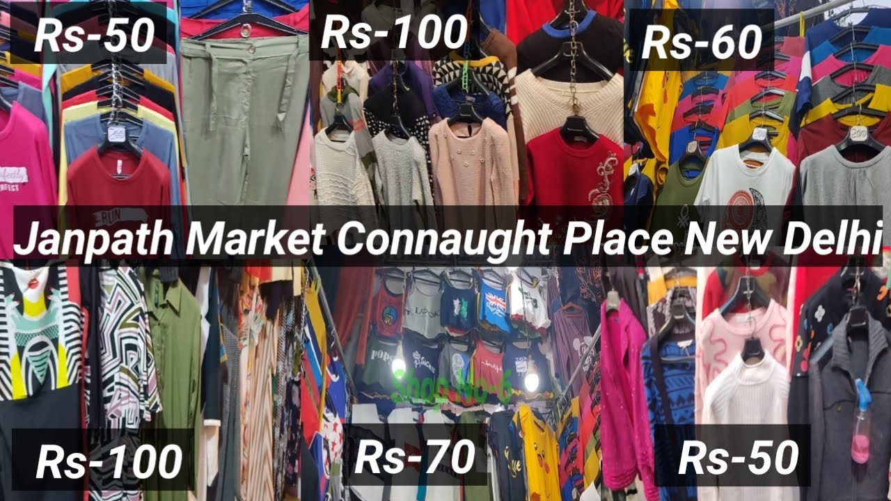 Janpath Market Connaught Place New Delhi || Winter Collection || Best ...
