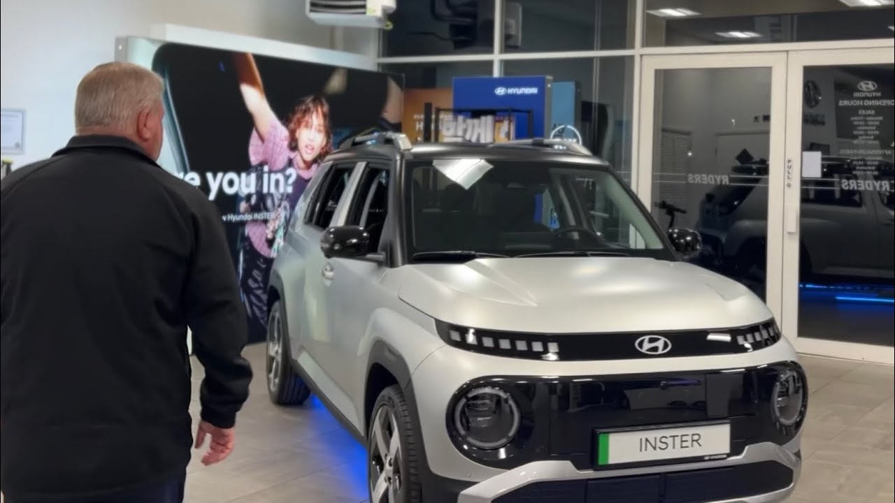 HYUNDAI INSTER 02 Walk Around Showcase Pre-Production EV in Aero Silver ...