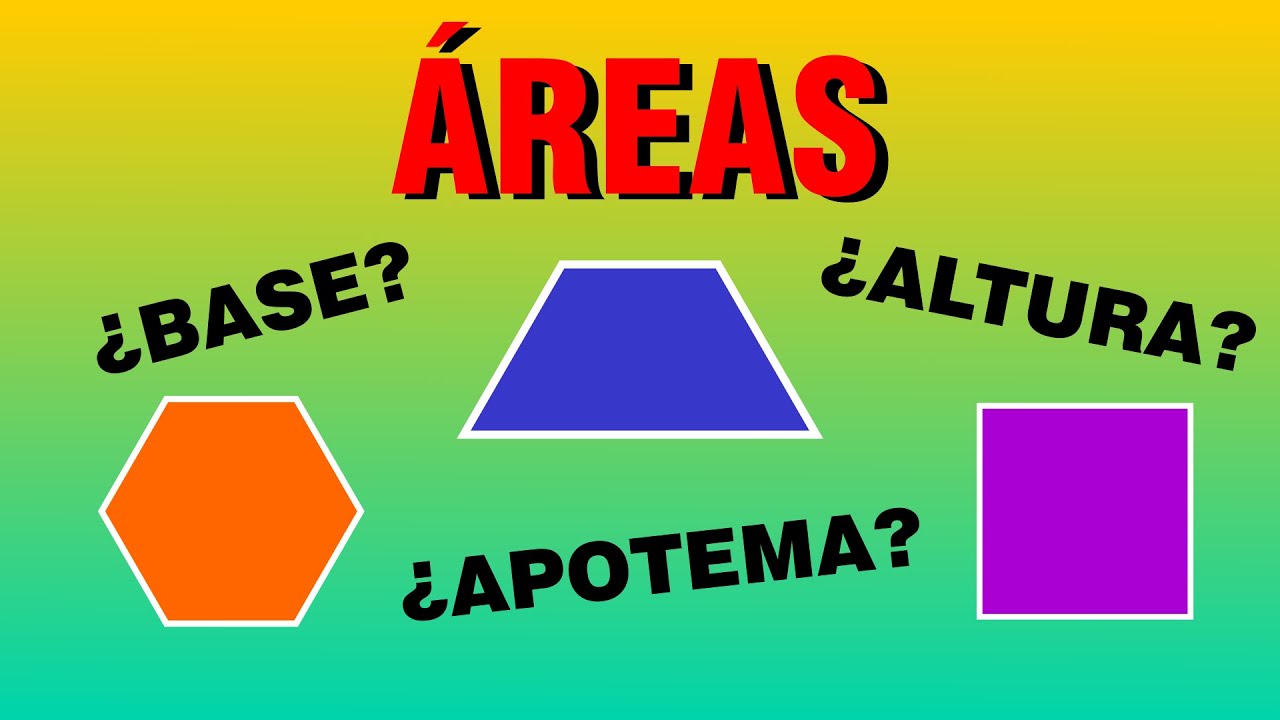 ÁREA DE FIGURAS PLANAS | Como Calcular - YouTube