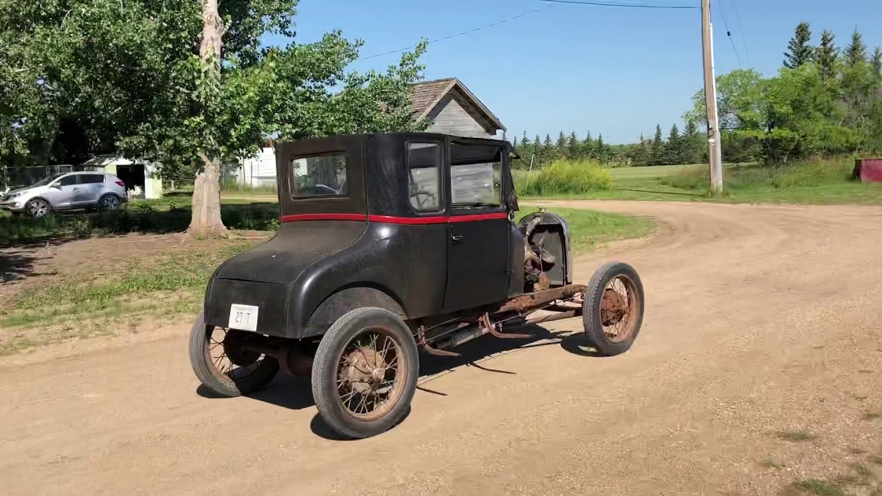 Drive away 1927 T with a 29 A Chassis - YouTube