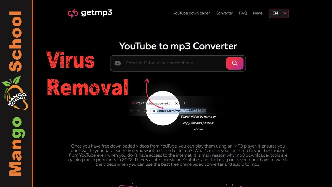Getmp3 pro virus [getx topsandtees space] trojan removal Guide - YouTube