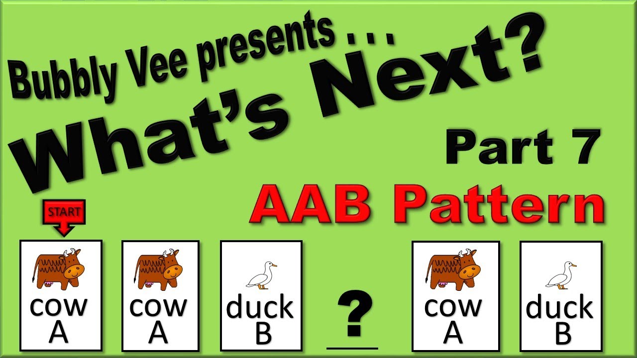 Learning AAB Patterns / What's Next? / Part 4 / Farm Animals - YouTube