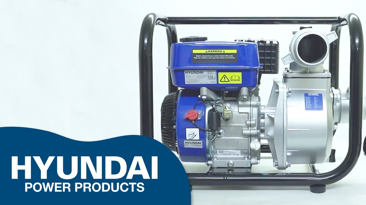 The Hyundai HY80 Professional Heavy Duty Petrol Water Pump - YouTube