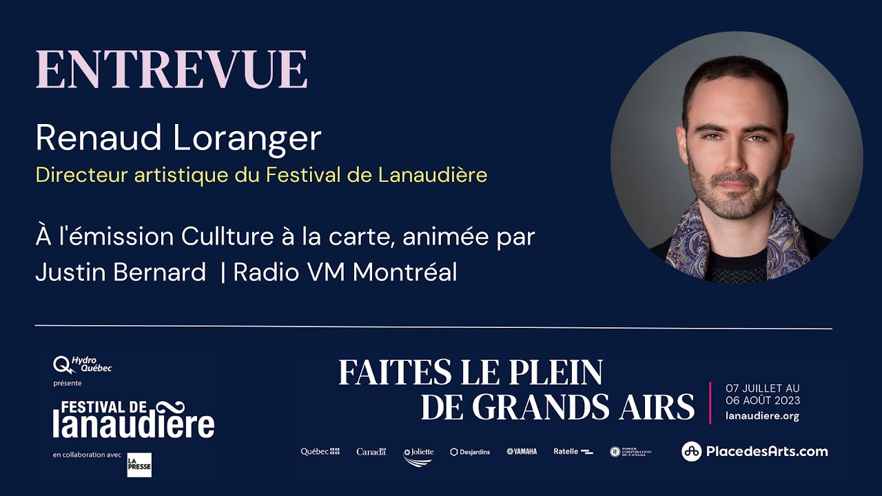 Entrevue Renaud Loranger - Culture à la carte - YouTube