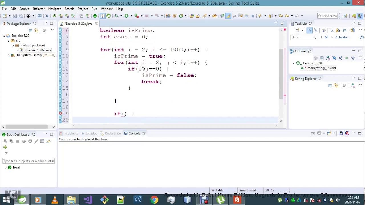Introduction To Java Programming Exercise 5 20a - YouTube
