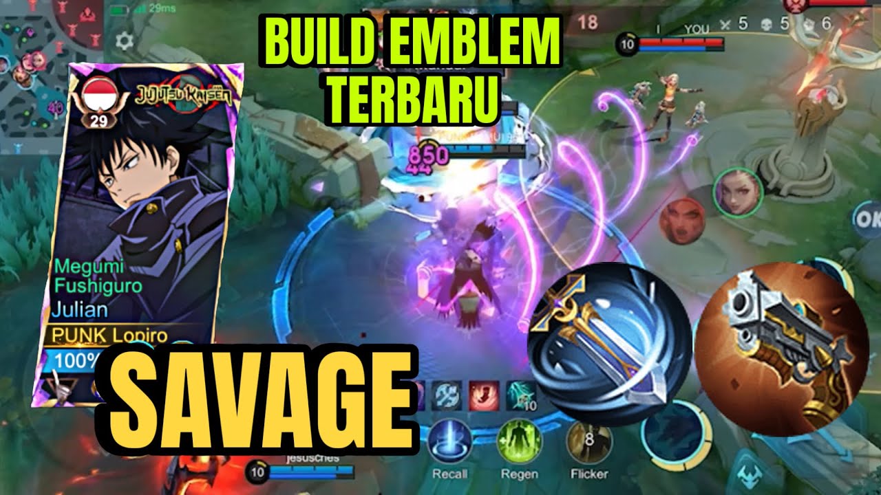 GAMEPLAY JULIAN BURST DAMAGE🔥🔥🔥 | BEST BUILD EMBLEM MOBILE LEGEND - YouTube