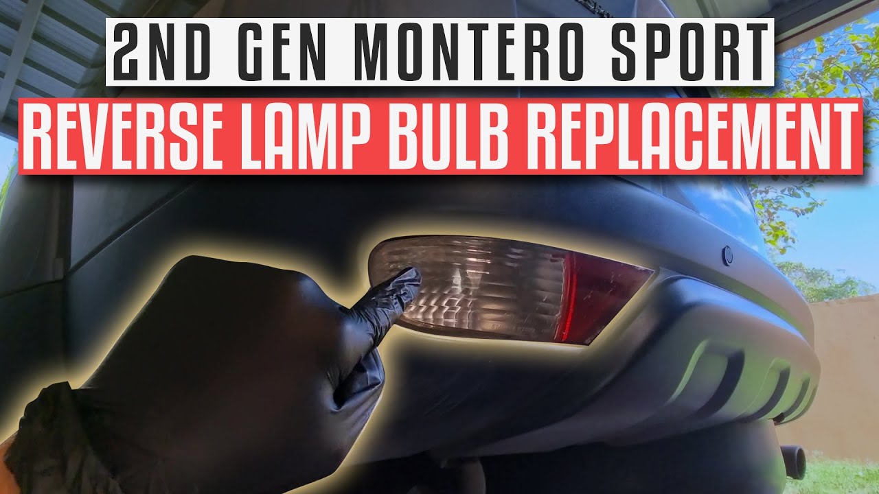 DIY Reverse Light Bulb Replacement | 2nd Gen Montero Sport - YouTube