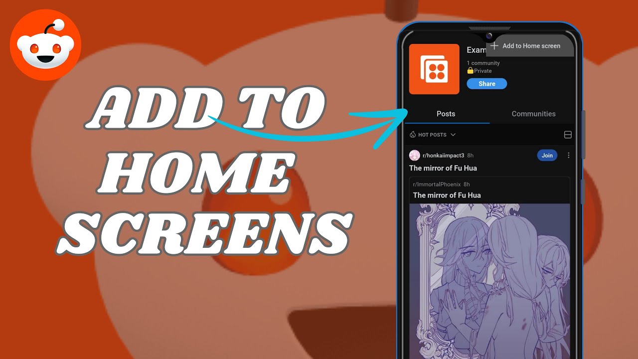 How To Add Extra Home Screen On Reddit - YouTube