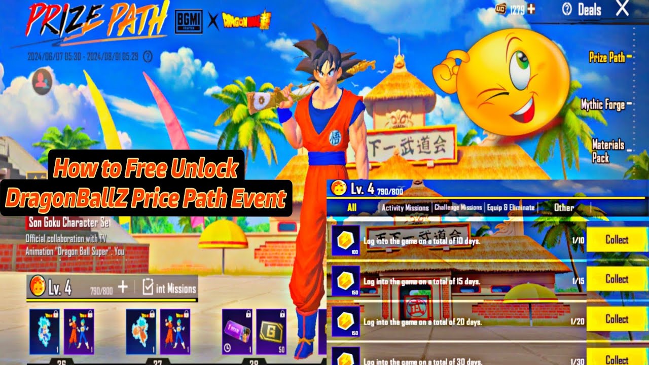 BGMI PRIZE PATH EVENT DRAGON BALL | PRIZE PATH ALL MISSION COMPLETE ...