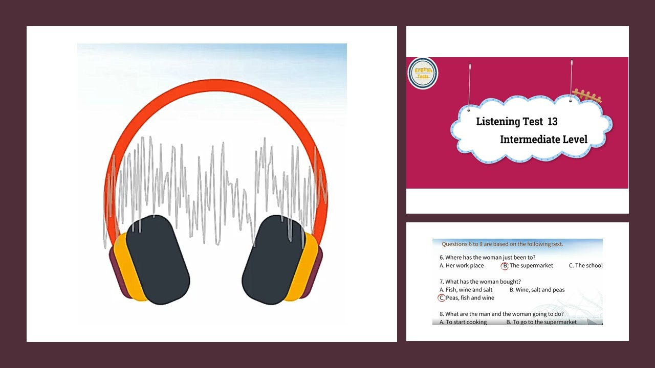 English Listening Test 13: Intermediate Level - YouTube