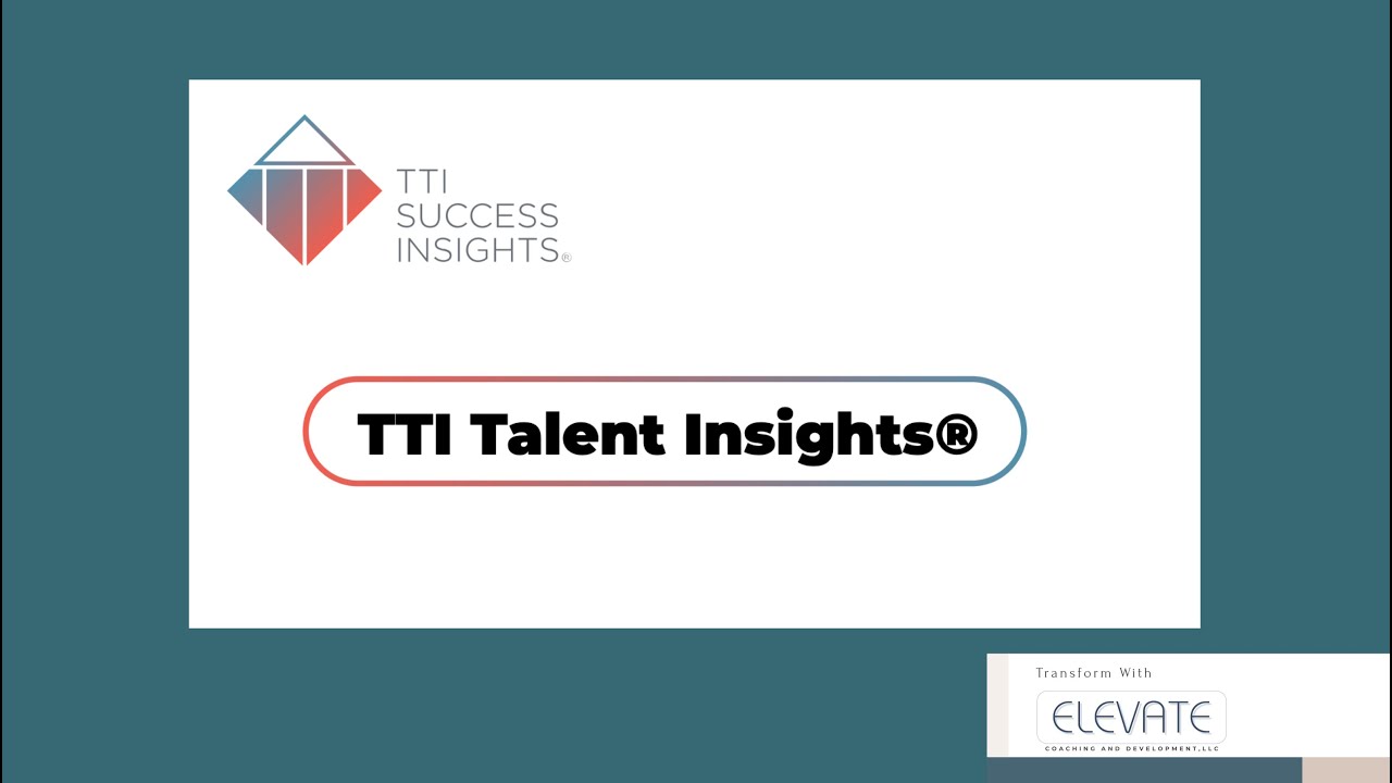 TTI Success Insights Talent Insights Assessment Tool - YouTube