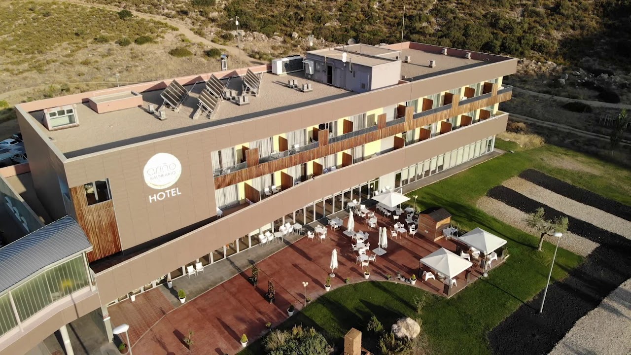 Balneario de Ariño a vista de pájaro | Vídeo dron - YouTube