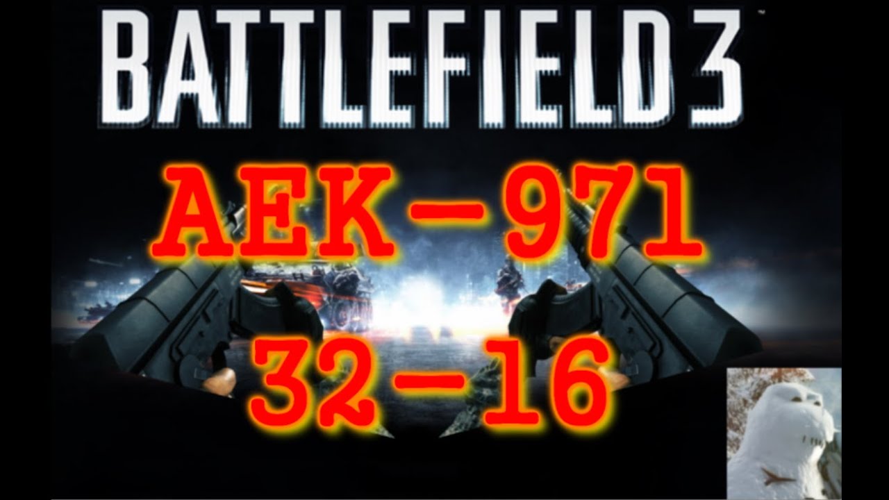 Battlefield 3 AEK-971. - YouTube