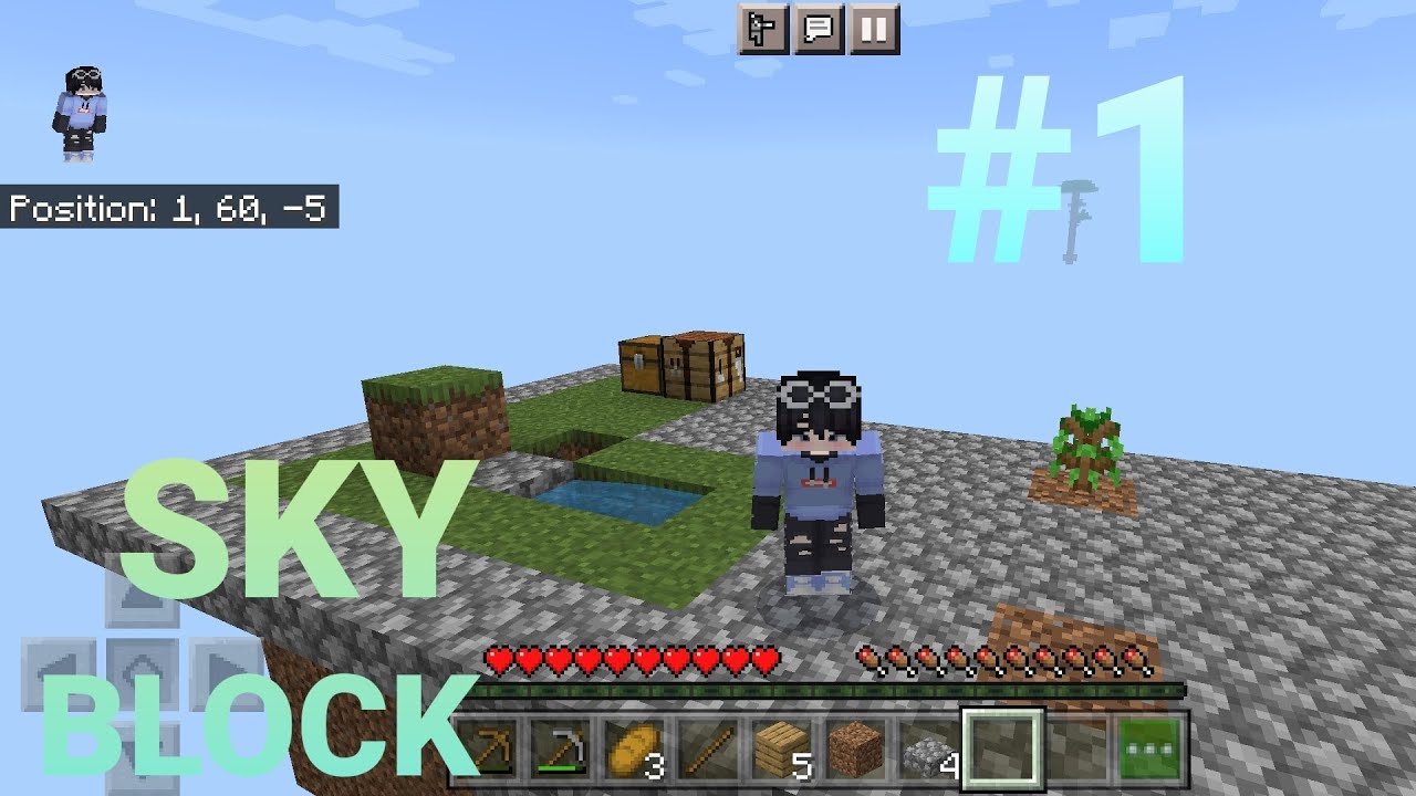 Playing minecraft Sky block.#1|Minecraft| - YouTube