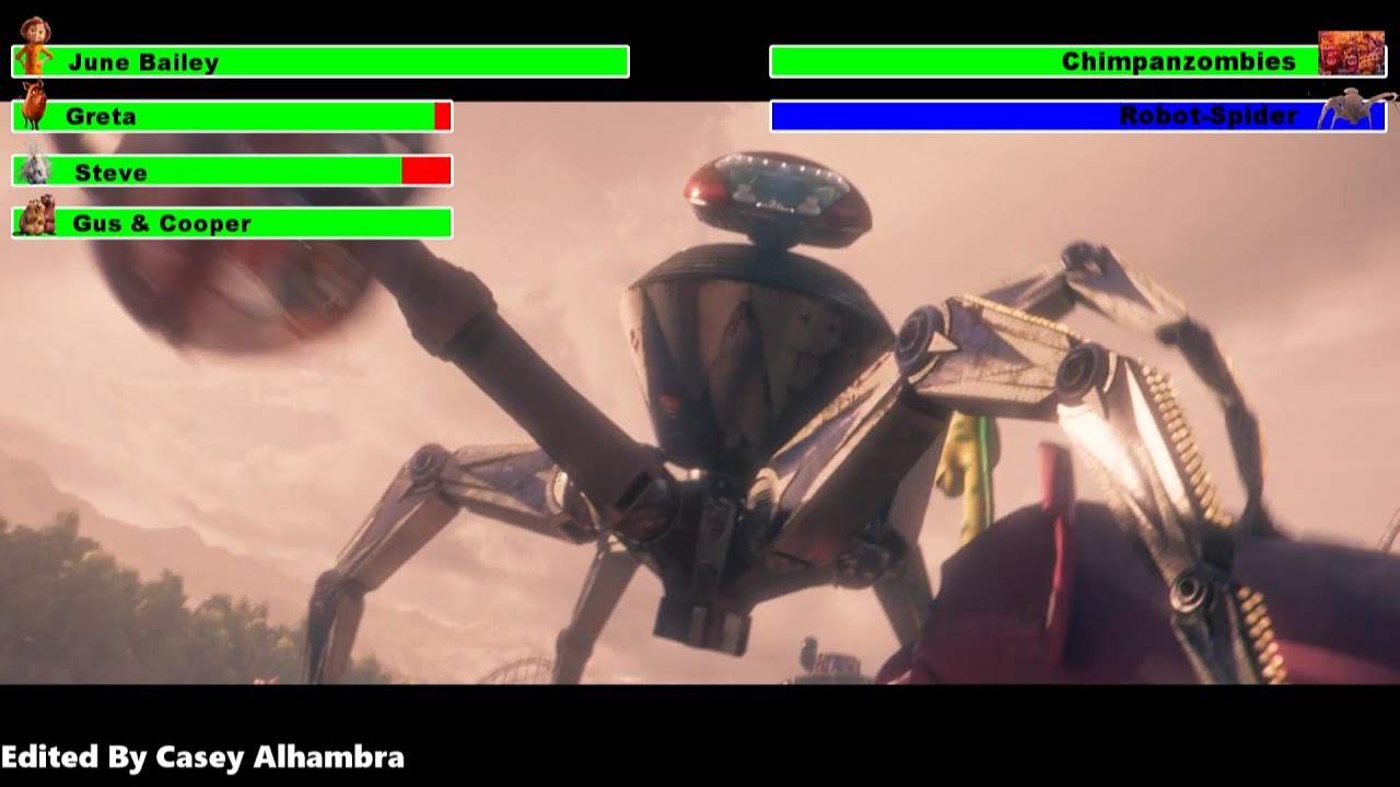 Wonder Park (2019) Robot Spider Attack with healthbars - YouTube