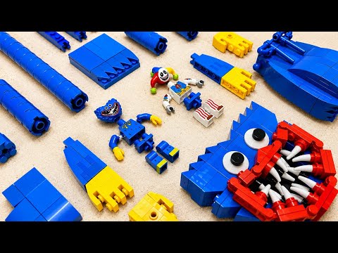 lego poppy playtime | huggy wuggy mech vs the prototype | minifigures lego unofficial 