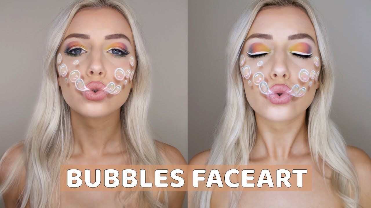 Bubbles Face Art *Time-lapse* - YouTube