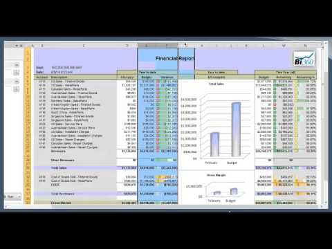 How to Create Graphical Financial Reports and Dashboards in BI360 - YouTube