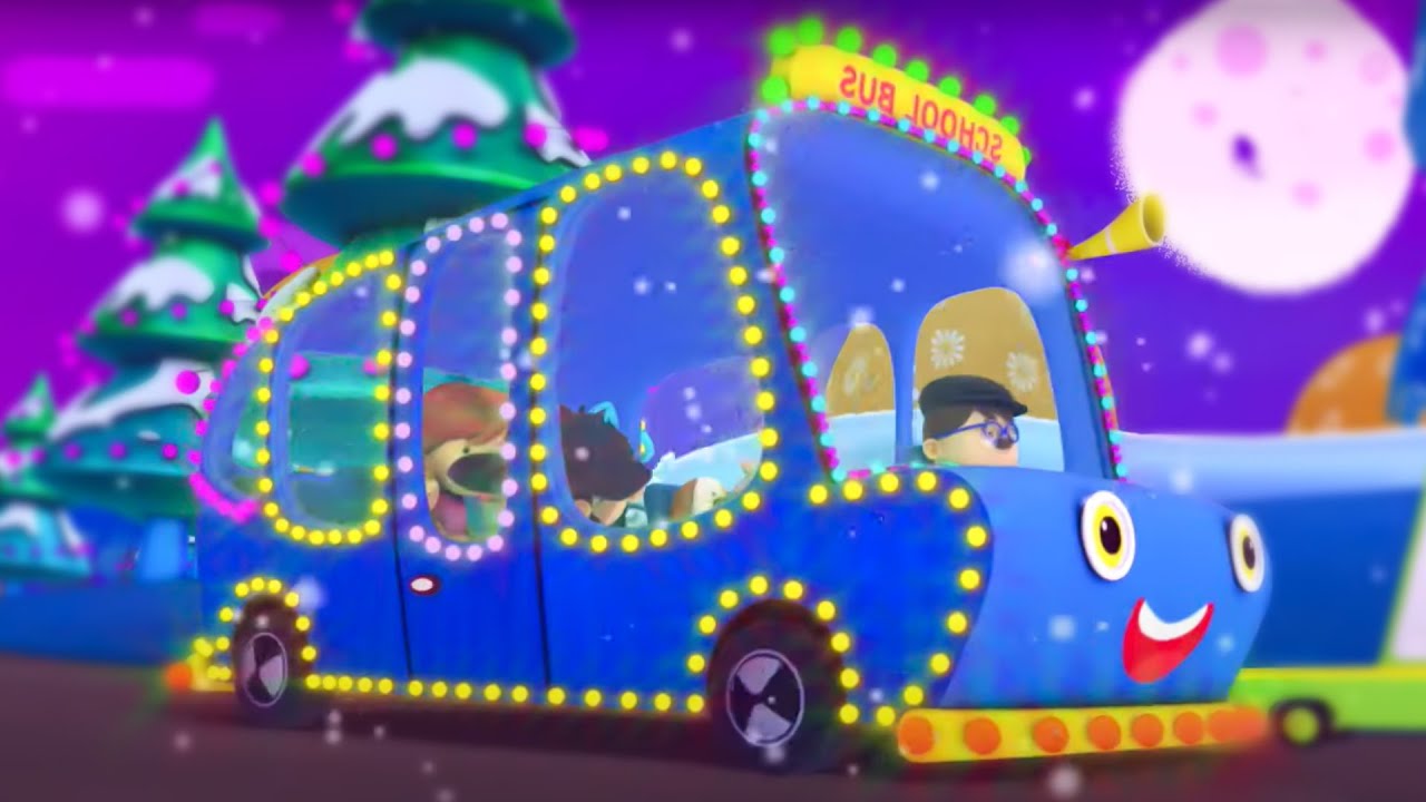 Christmas Wheels on the Bus + More Xmas Carols for Babies - YouTube