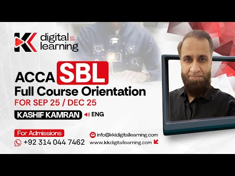 SBL Orientation for Sep 2025 & Dec 2025 by Kashif Kamran