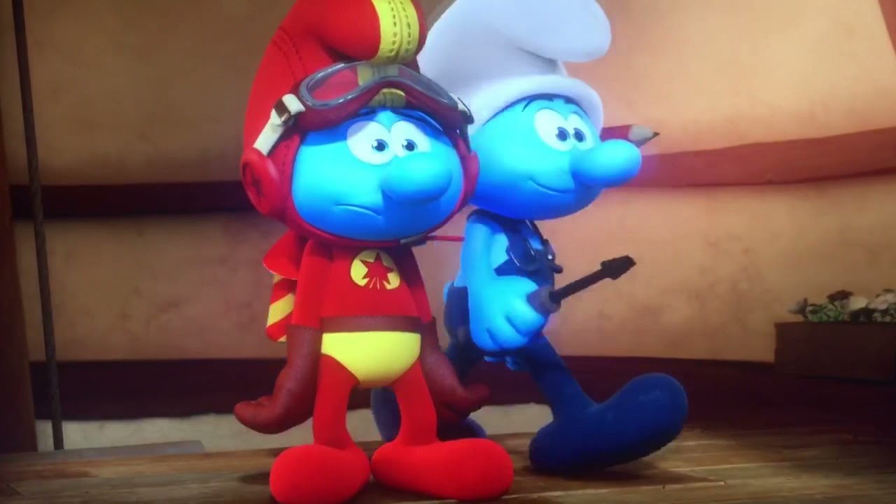 Smurfs a new touch of blue my smurf the hero - YouTube