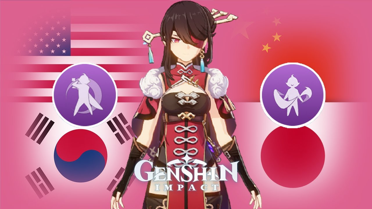 Beidou Voice in 4 Different Languages (Skills & Attack) | Genshin ...