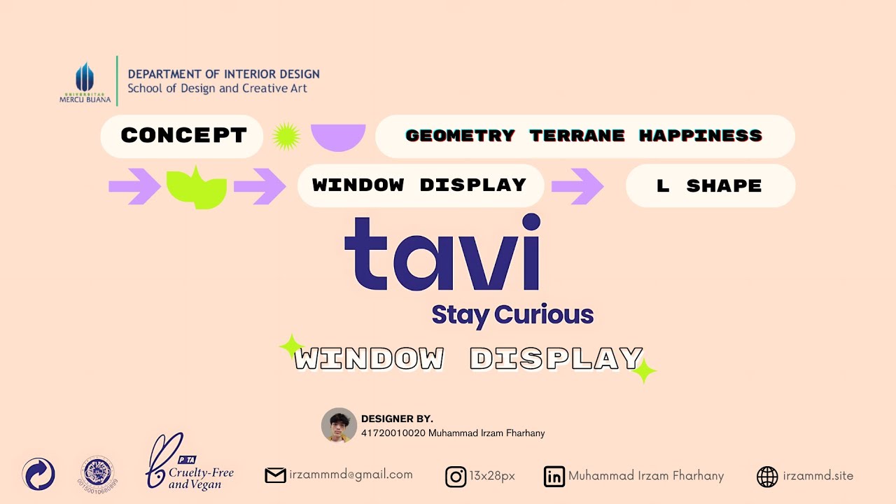 Window Display Design Brand Skincare TAVI by Muhammad Irzam Fharhany ...