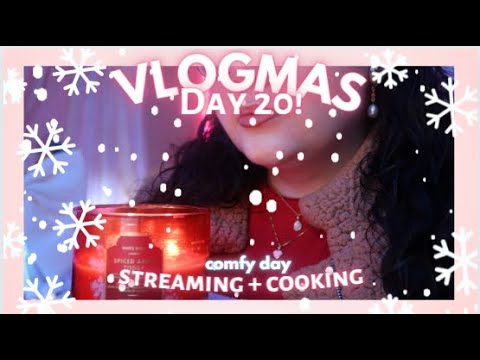 VLOGMAS DAY 20! - comfy streaming day + cooking chili ! ♡ - YouTube