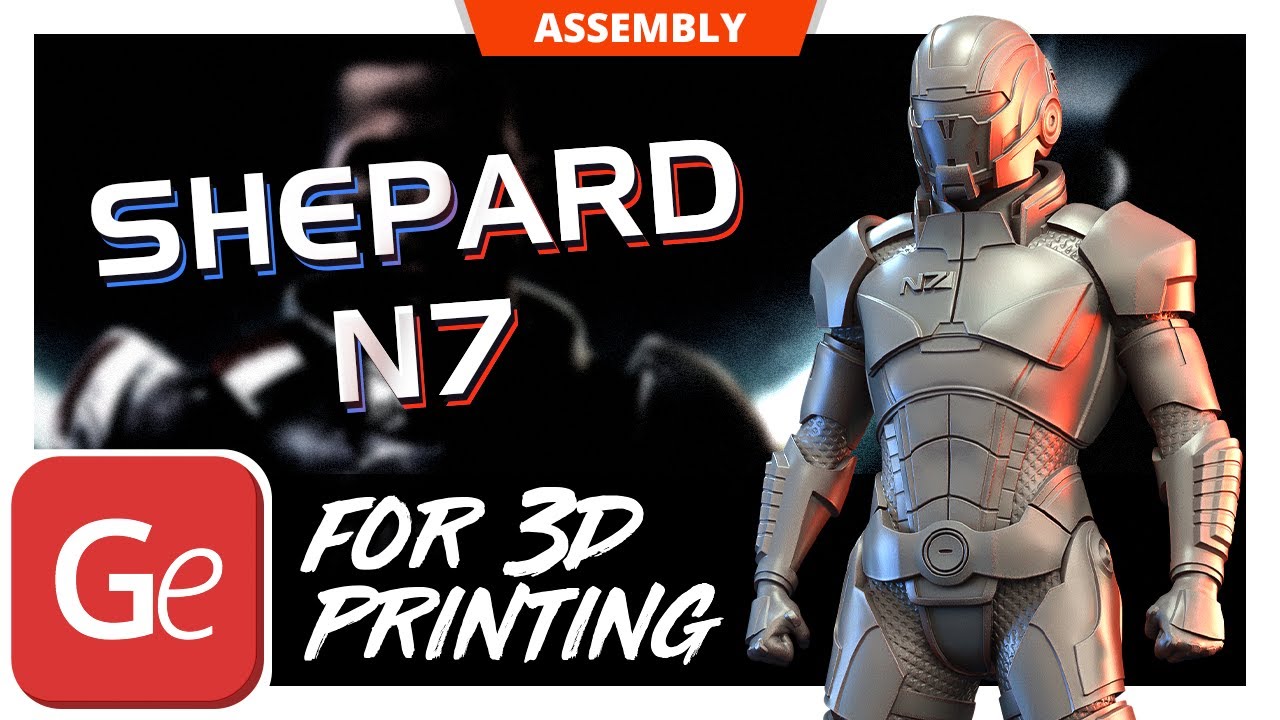 Commander Shepard 3D Printing Figurine | Assembly by Gambody - YouTube