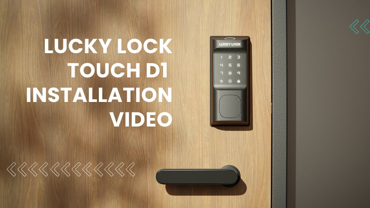 Lucky Lock Touch D1 Smart Fingerprint Deadbolt Installation Video - YouTube