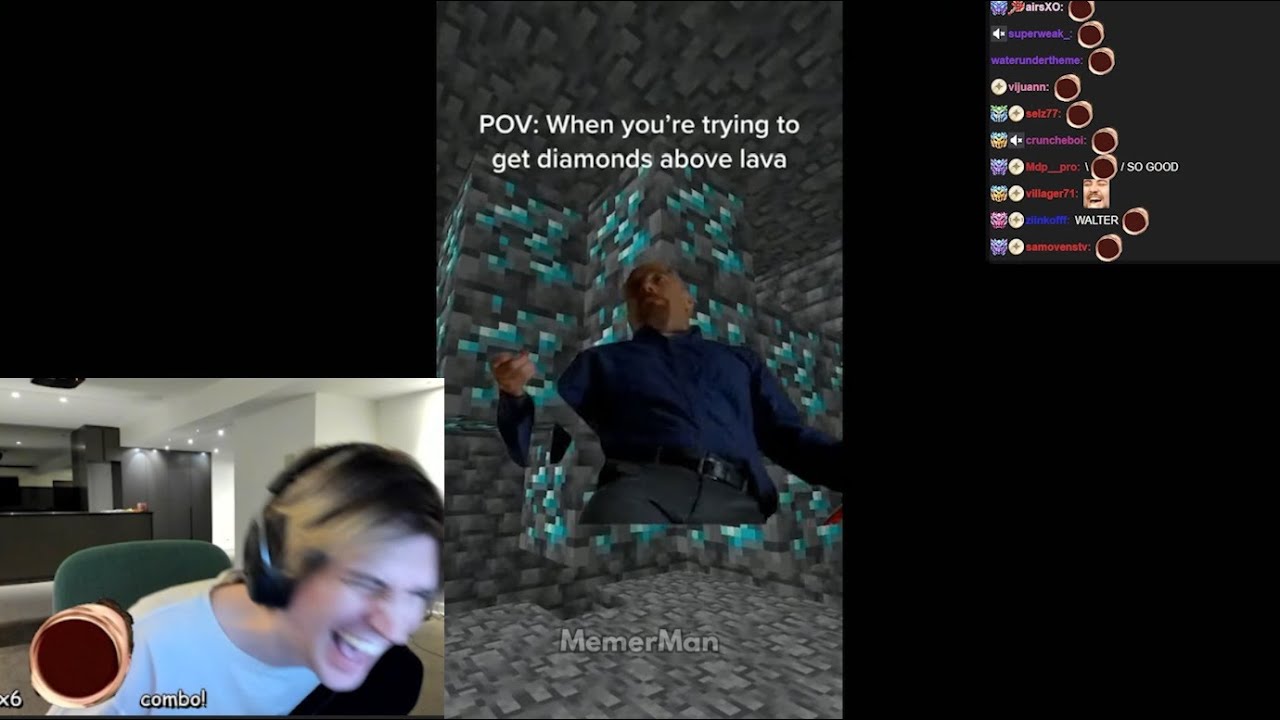 xQc Can't Stop Laughing at This Minecraft Meme - YouTube