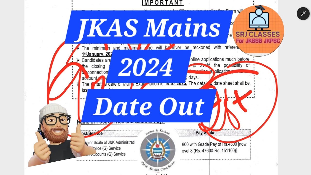 🔥JKAS 2024 Mains Exam Date out #JKAS #JKASMains - YouTube