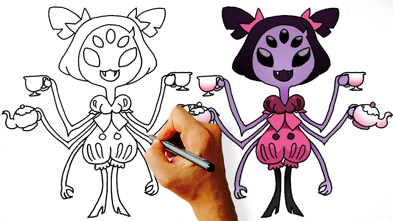 Learn How to Draw Muffet (Underltale) Easy Step by Step - YouTube