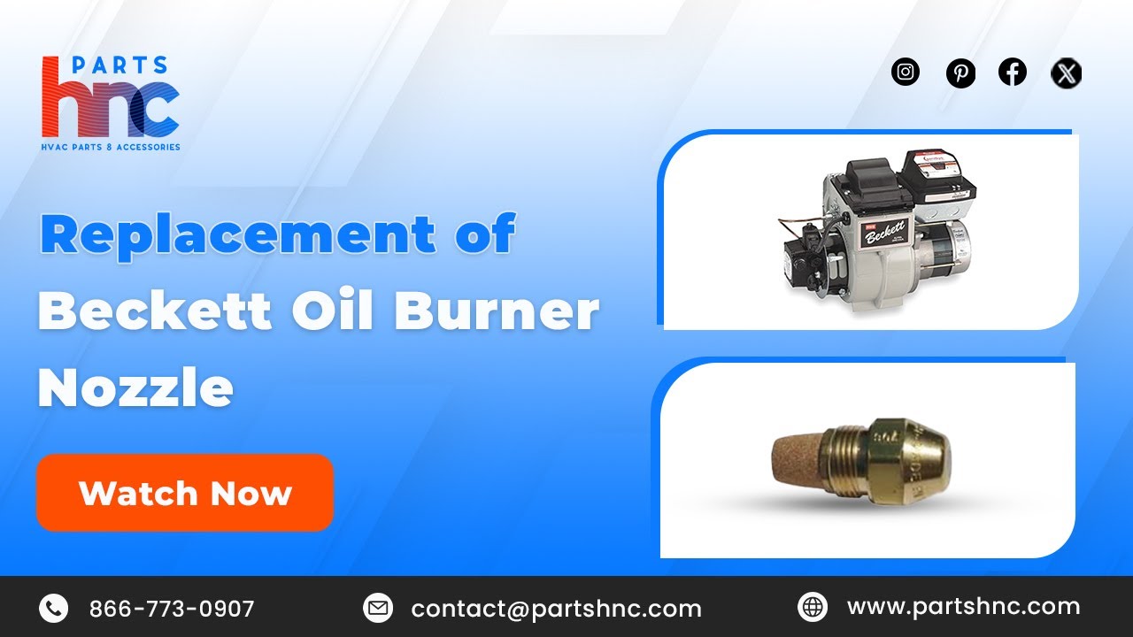 Replacement of Beckett Oil Burner Nozzle - PartsHnC - YouTube