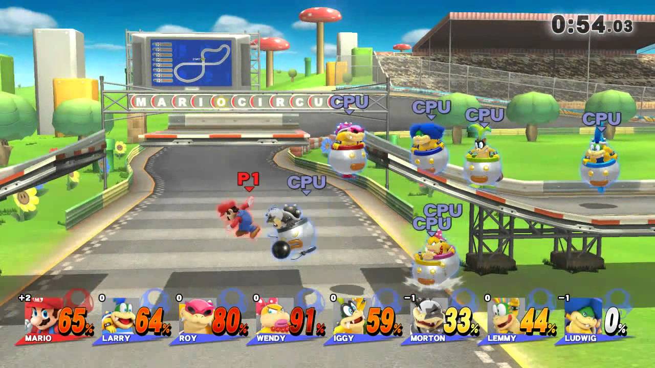 Mario vs. all 7 Koopalings - YouTube