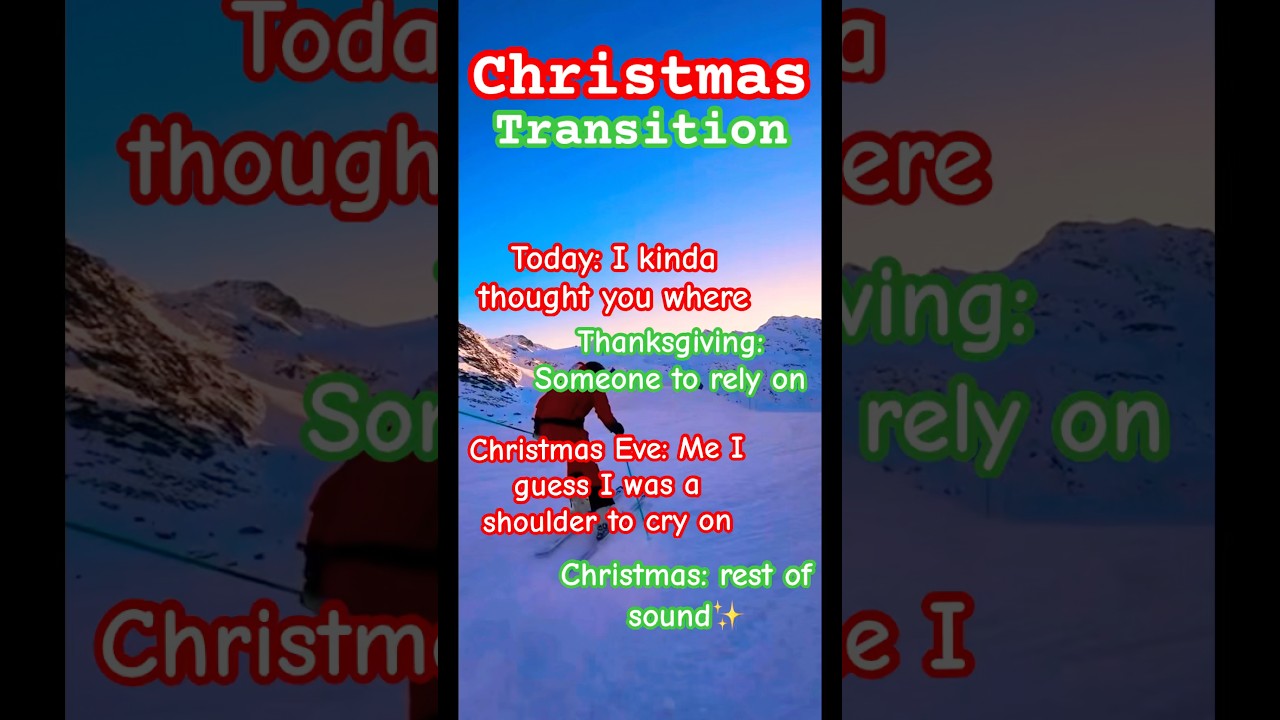 Christmas Transition idea I made! - YouTube