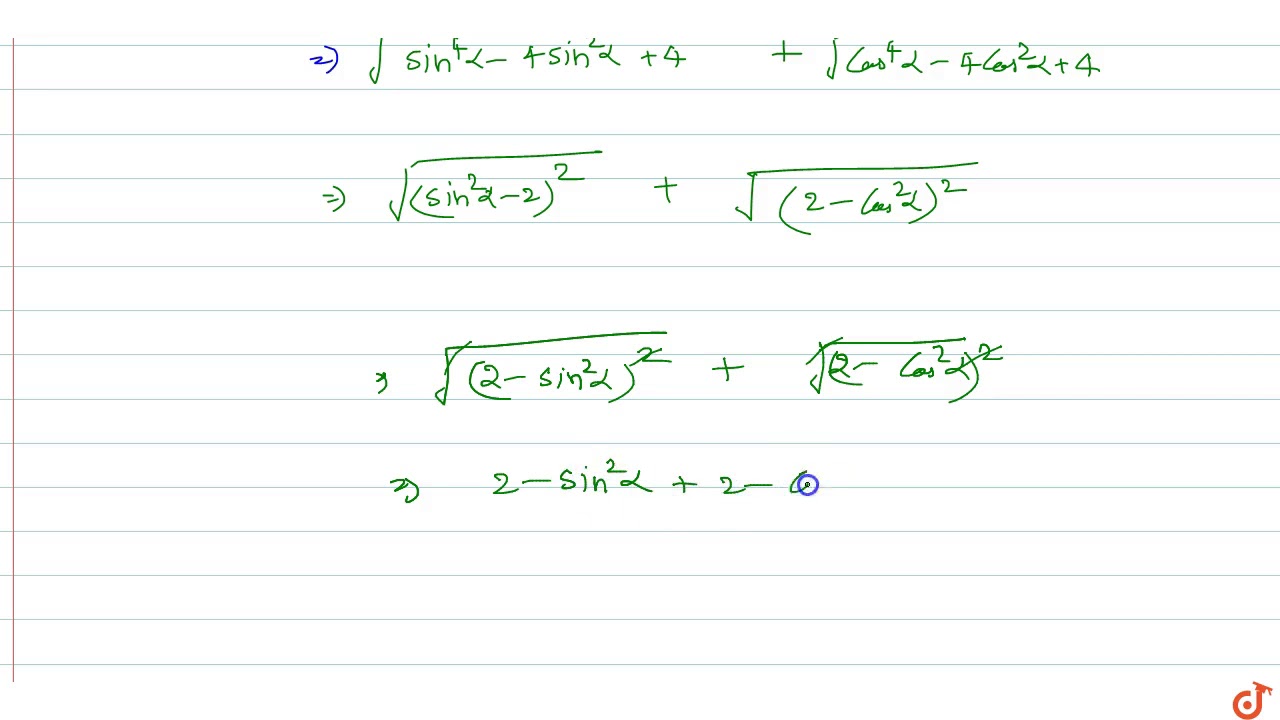 The expression `sqrt(sin ^4(37.5)^@+4 cos ^2(37.5)^@)+sqrt(cos ^4(37.5 ...