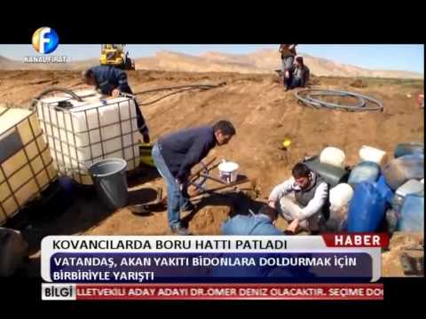 Kanal Fırat Haber - Kovancılar'da Boru Hattı Patladı