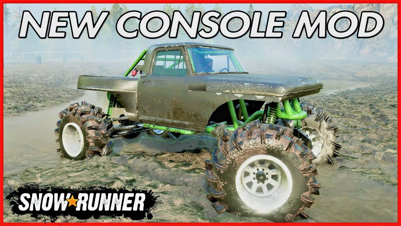 SnowRunner NEW CONSOLE MOD - GENERIC MUD TRUCK PS5 MOD REVIEW GAMEPLAY ...