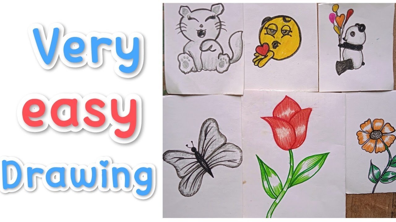 Easy drawing idea'/Step by step Drawing #art - YouTube