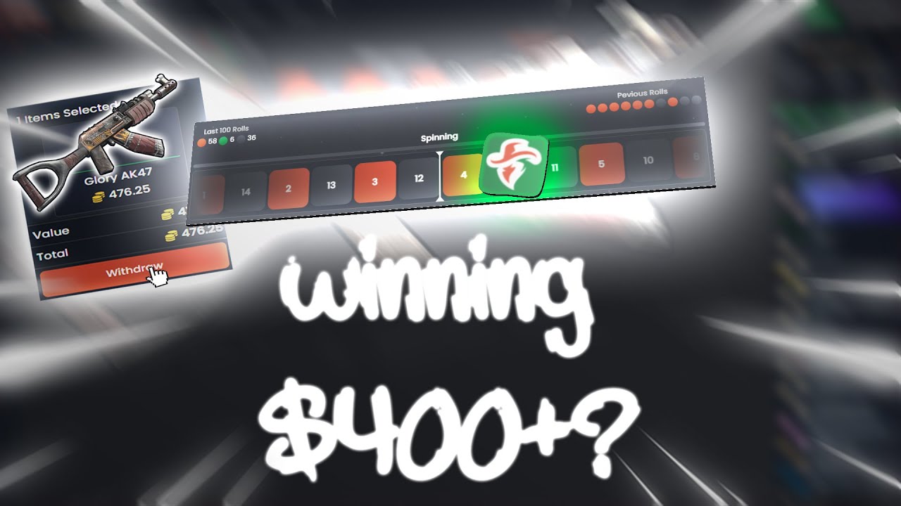 Winning the $400+ GLORY AK on RustySaloon! - YouTube